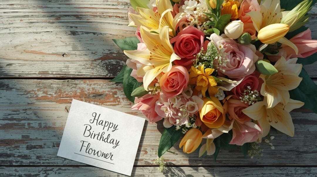 Birthday Wishes On Flowers — 90+ Heartfelt Card Messages | WishValleyX
